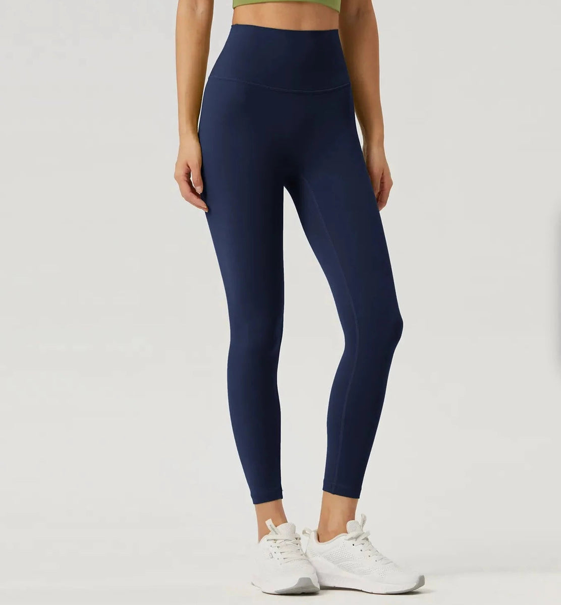 Dark blue yoga leggings | Amazing quality | Elastic material » Yoga Props