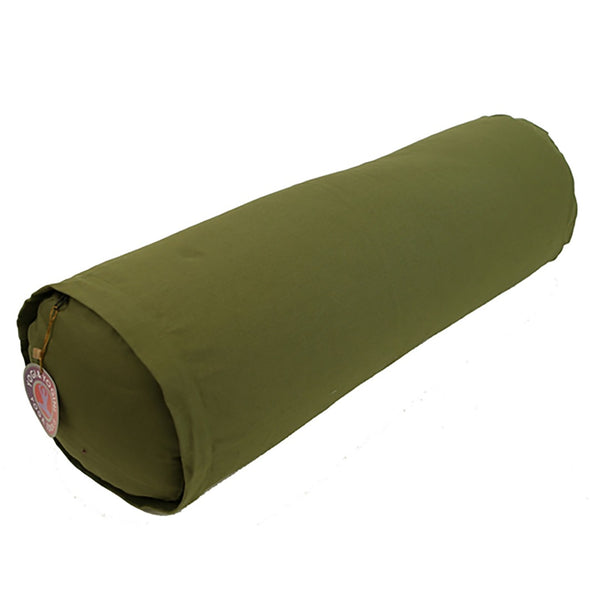 Round yoga bolster green | Best quality yoga bolster » Yoga Props